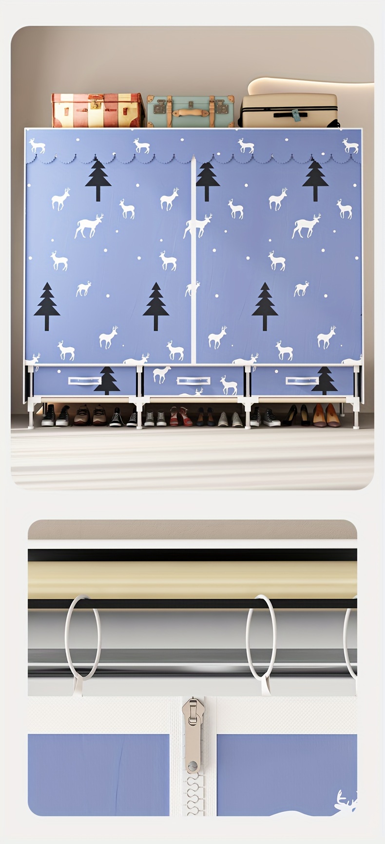 Sturdy & Spacious Clothes Storage Wardrobe - Easy Assembly, Durable ...