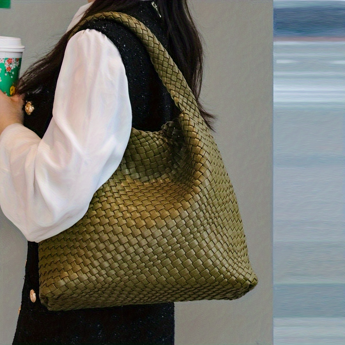 Classic Minimalist Large Capacity Shoulder Bag match - Temu Australia