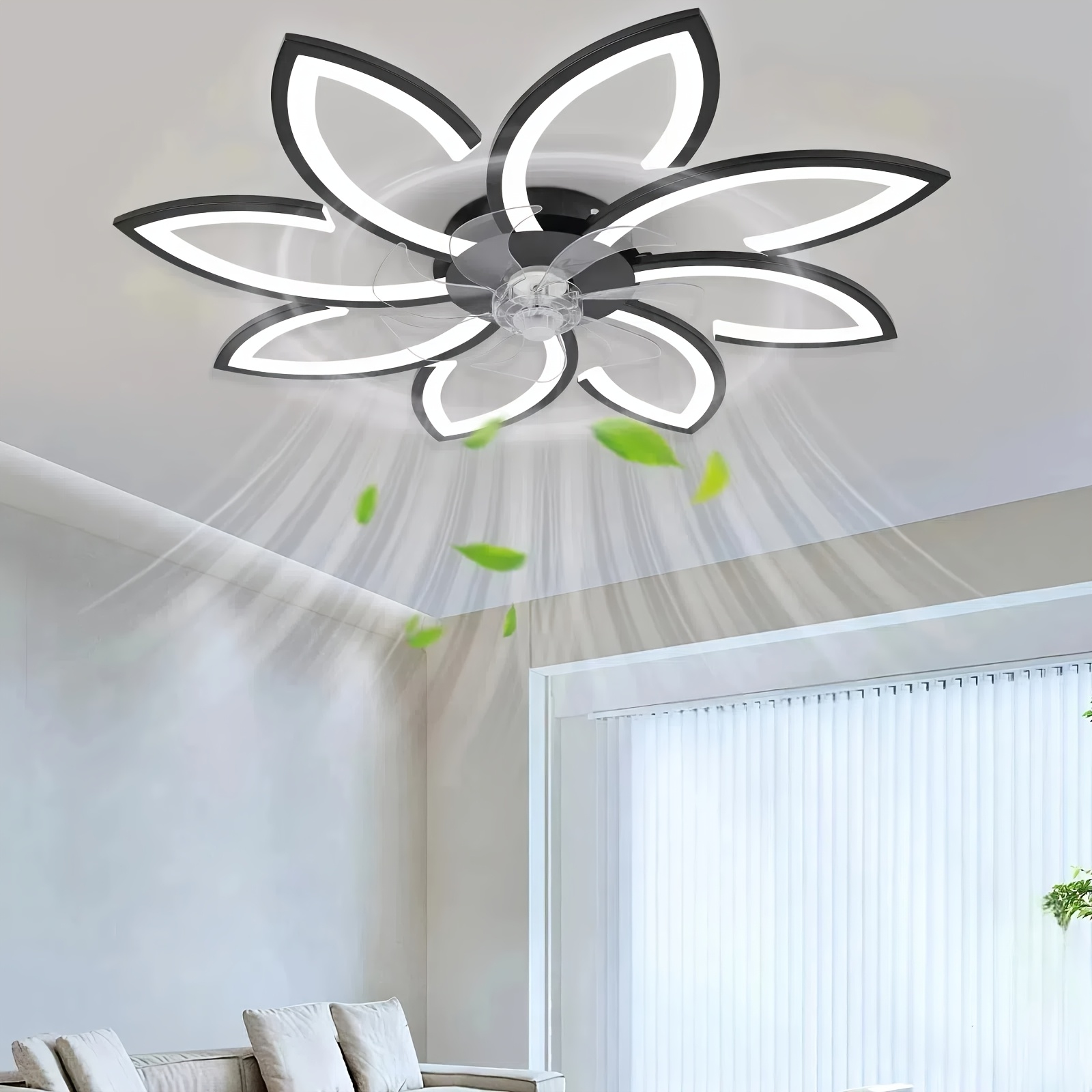ceiling fans with lights sold on Temu United States