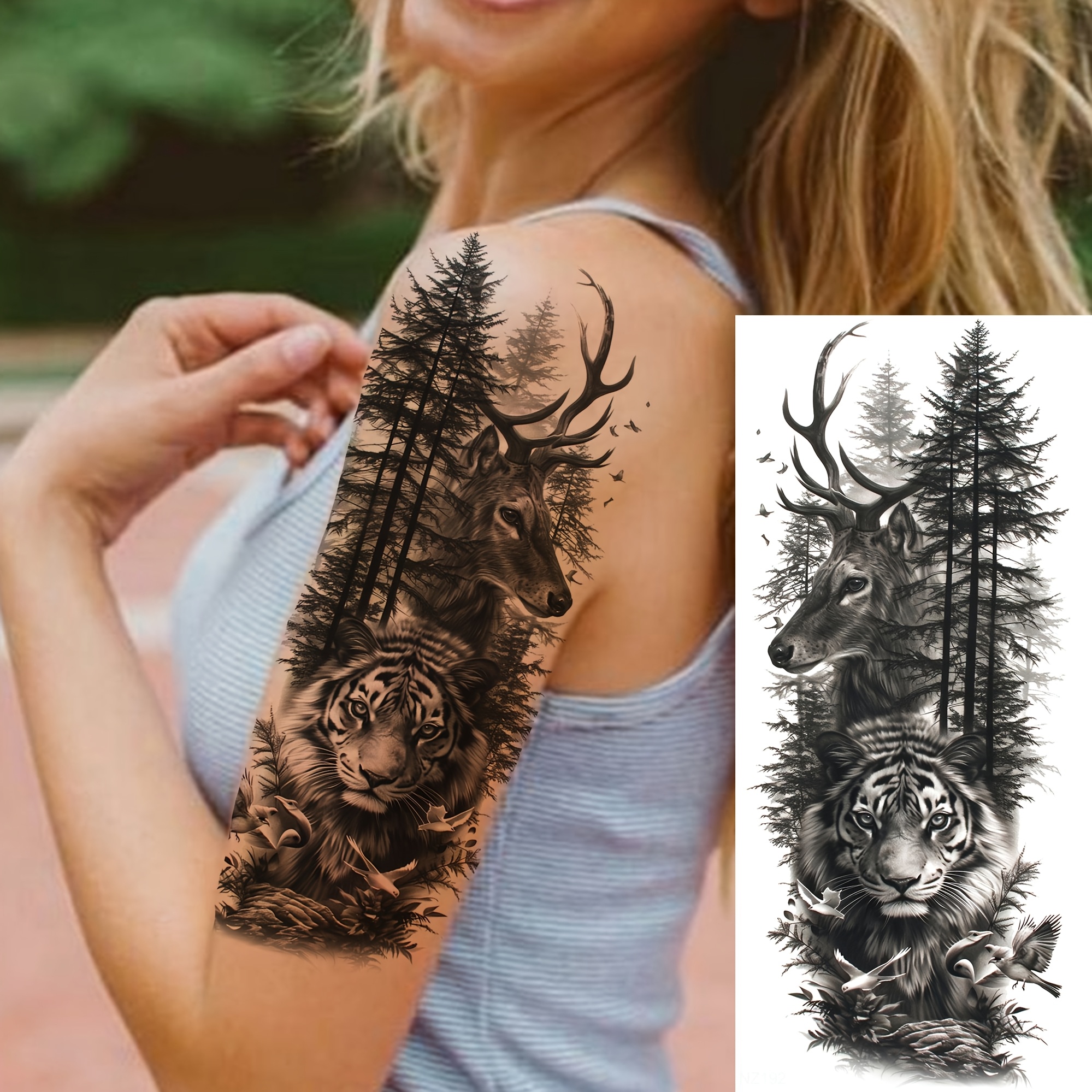 Pine Tree Forest Tattoos
