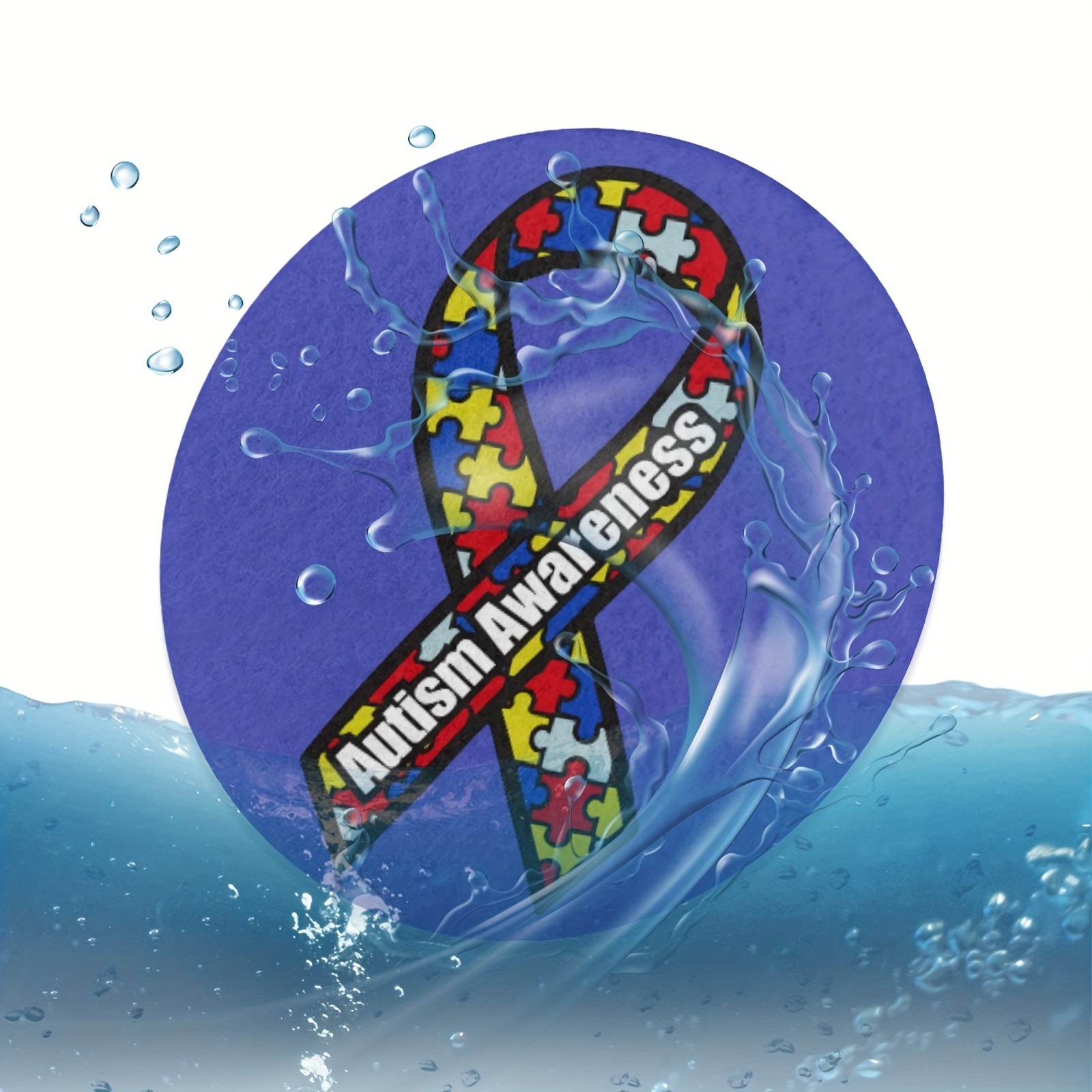 blue pattern art decorative cup holders non slip - Temu New Zealand