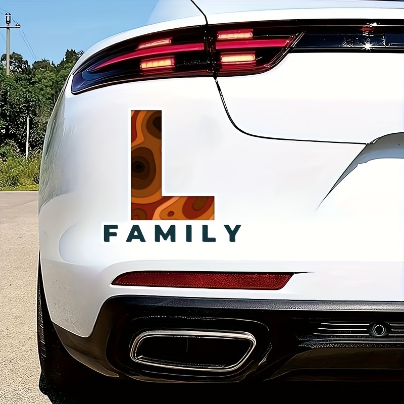 Family L Initials Sticker Gift Friends Family Suitable Car - Temu Ireland