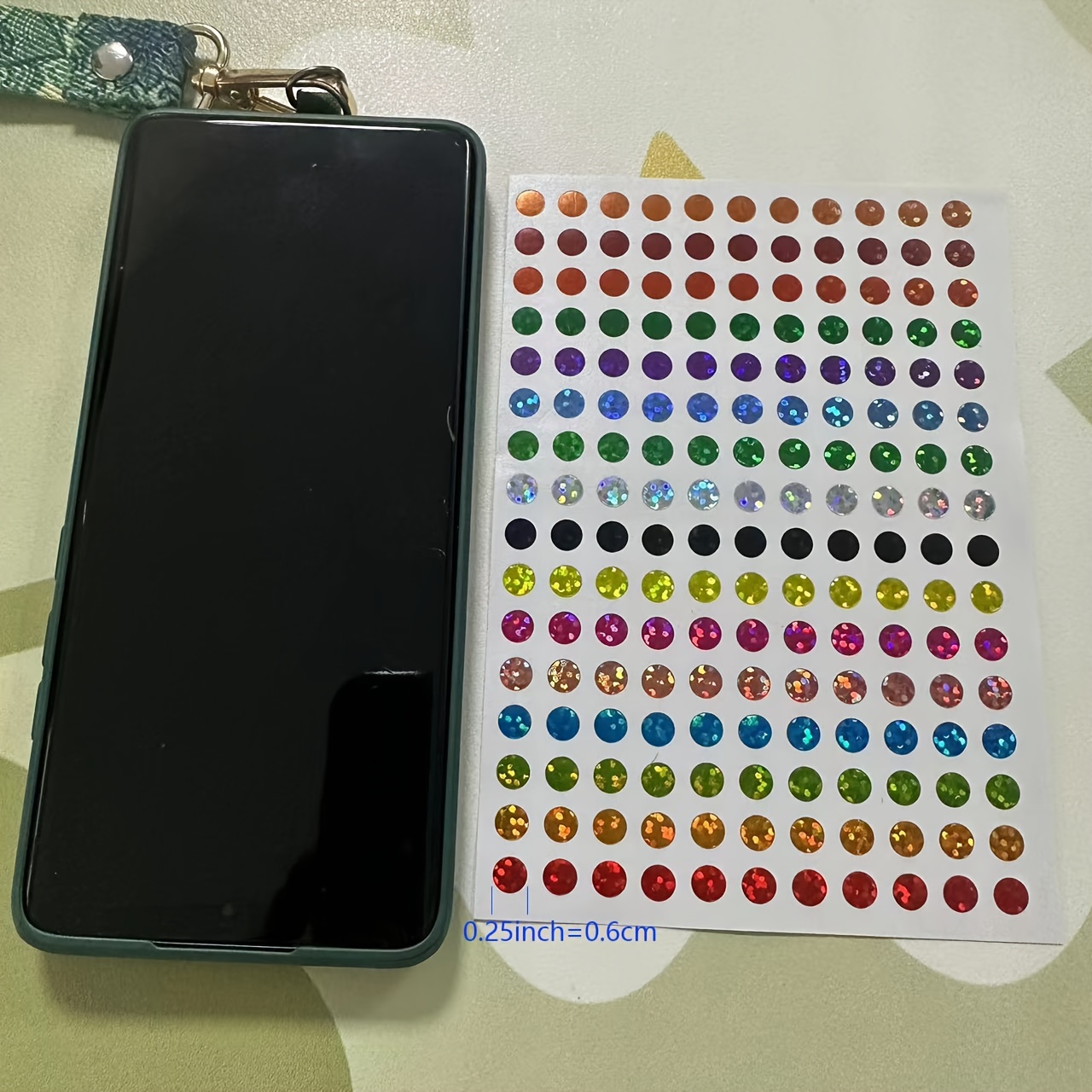 Dot Labels Color Coded Labels Laser Shiny Glitter Dot - Temu