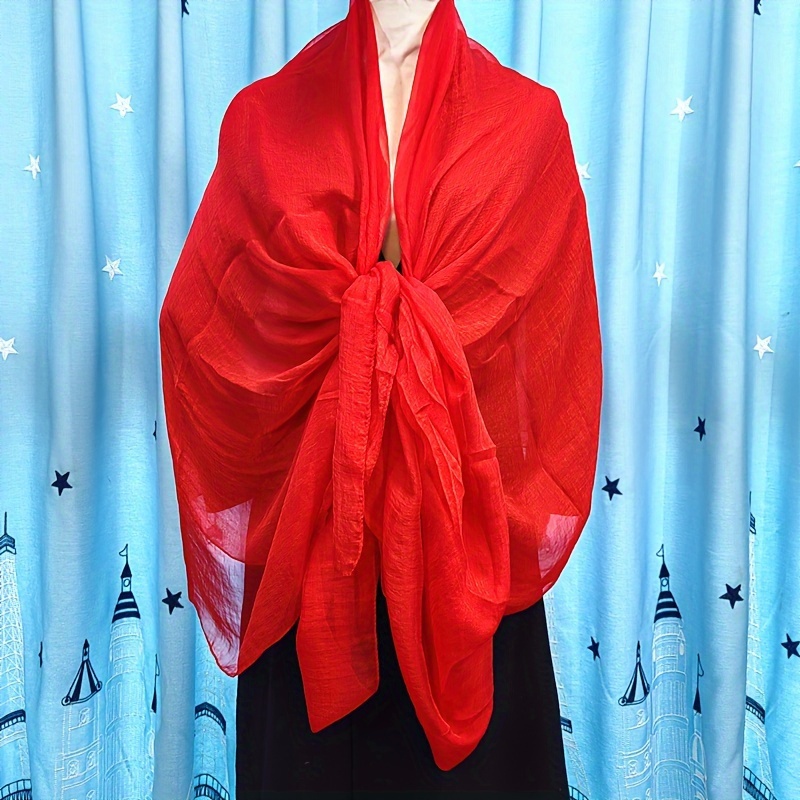 Lightweight red scarf store
