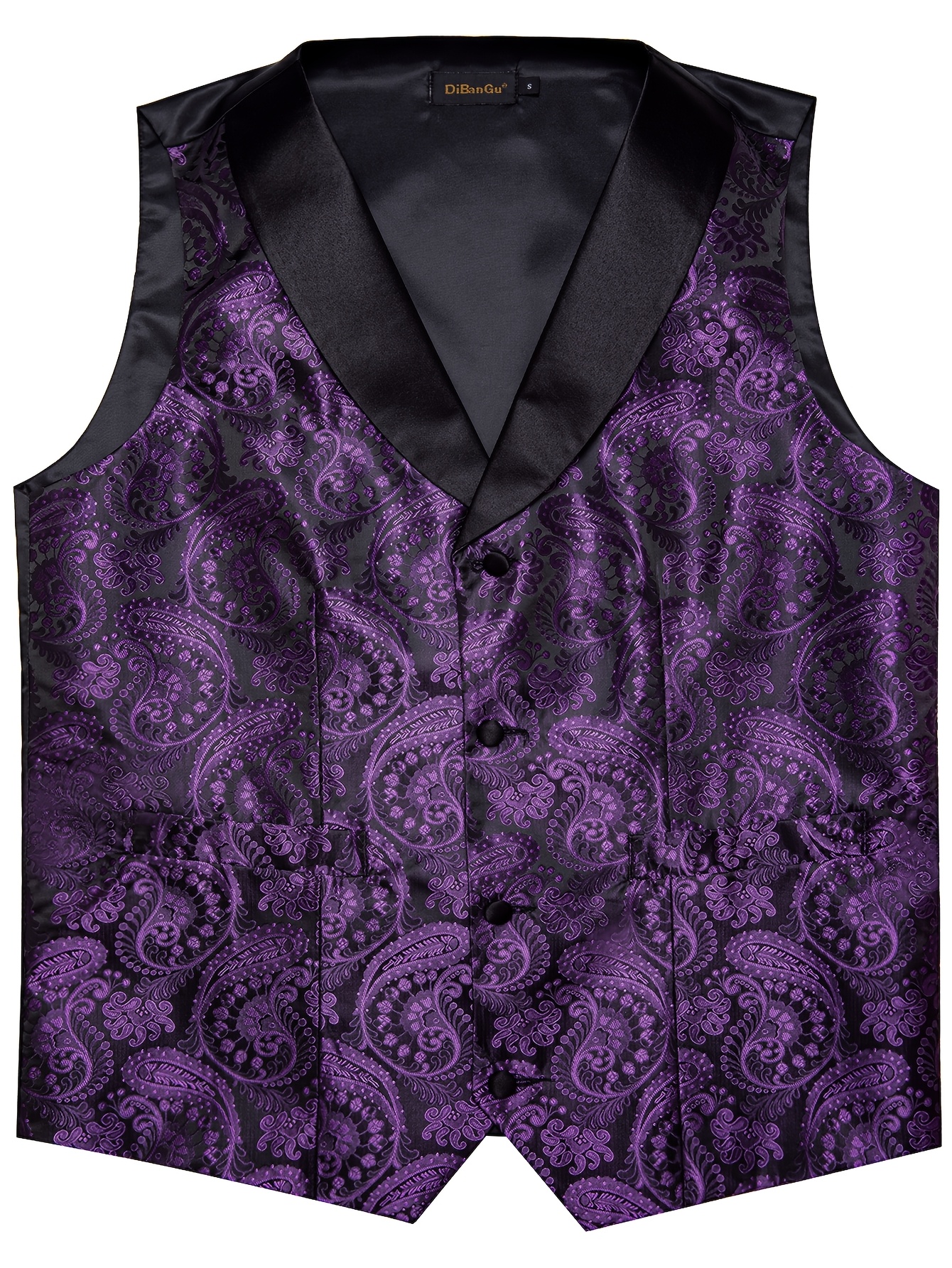 mens paisley vest sold on Temu United States