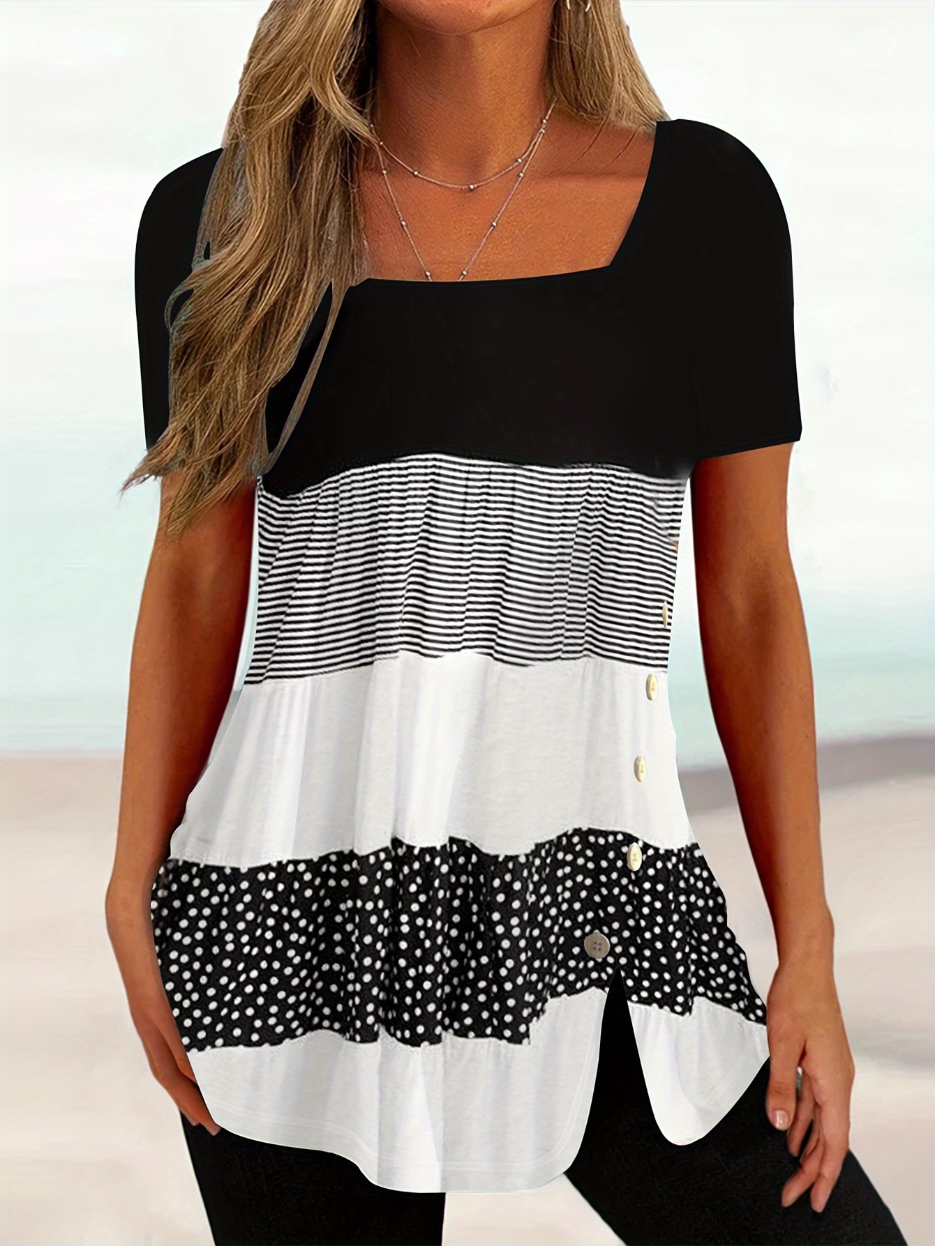 summer ladies tops sold on Temu United States