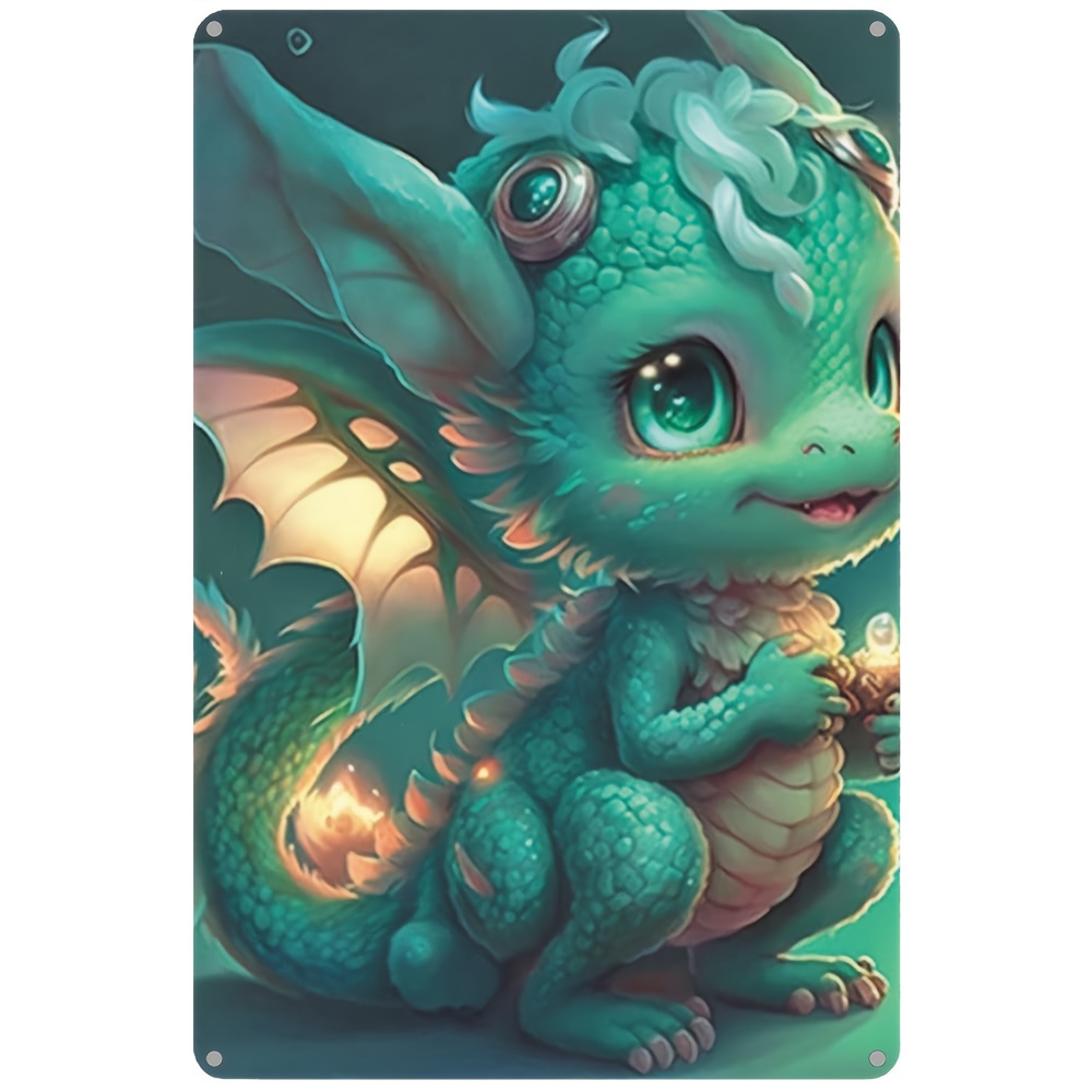 Metal Aluminum Sign "diamond Painting Kits Adults Dragon - Temu Australia