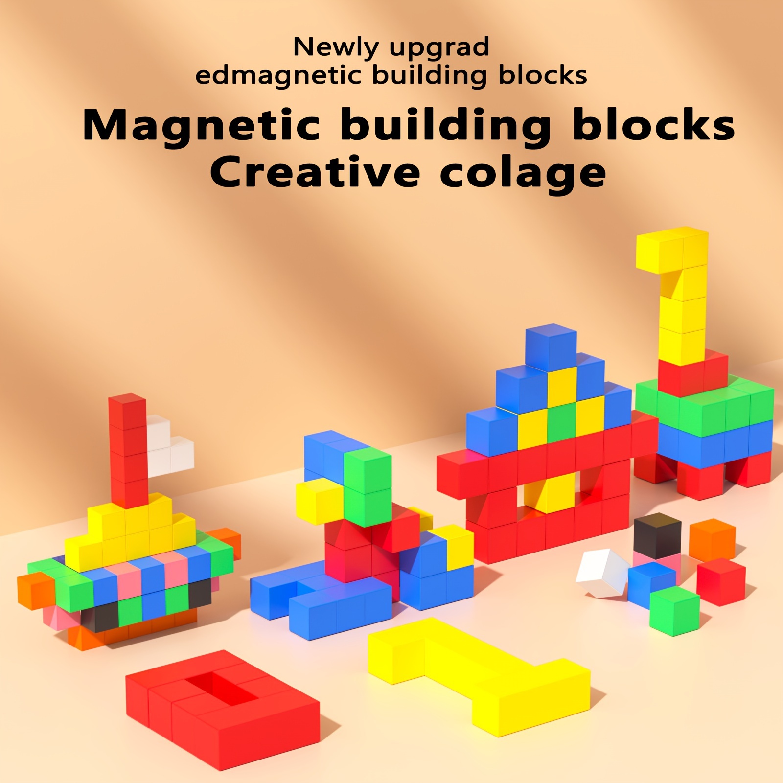 magnet tiles toys sold on Temu United States