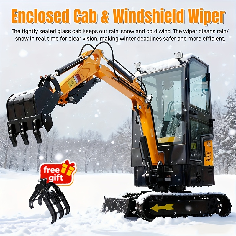 mini excavator sold on Temu United States