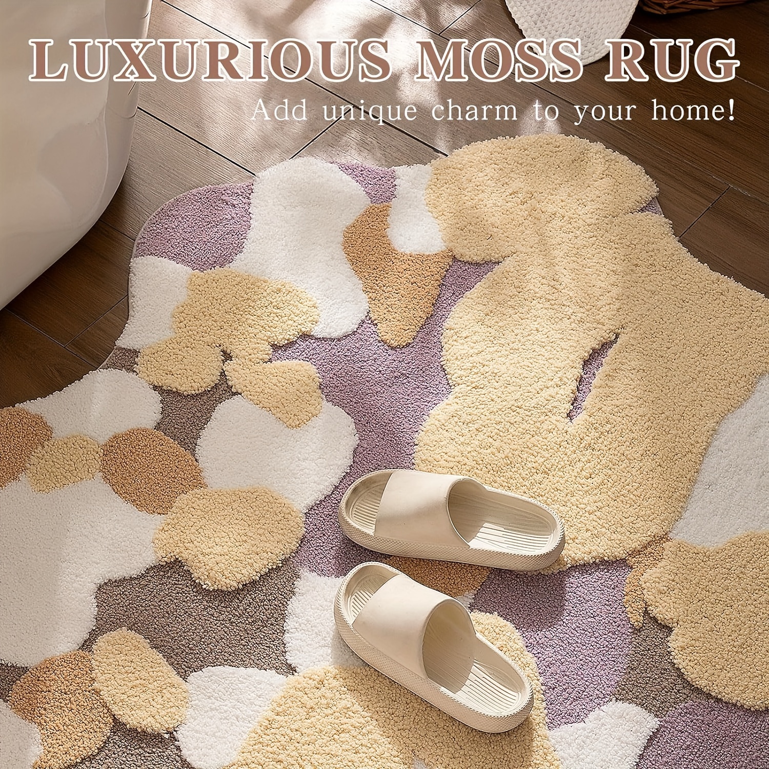 Moss Rug 3d Floral Moss Carpet Washable Fluffy Cute Area Rug - Temu