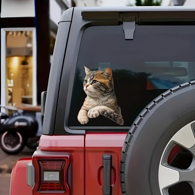 Cute Cat Stickers Car Rear Window Vinyl Sticker Wall Laptop - Temu New ...