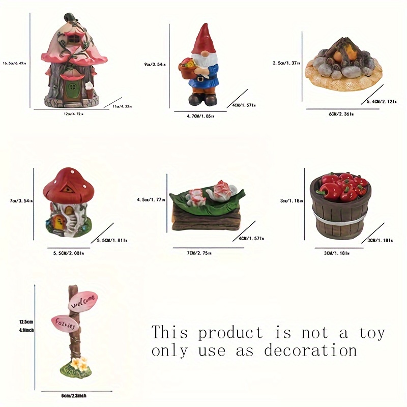 Miniature Garden Figurines Micro Moss Landscape Christmas - Temu