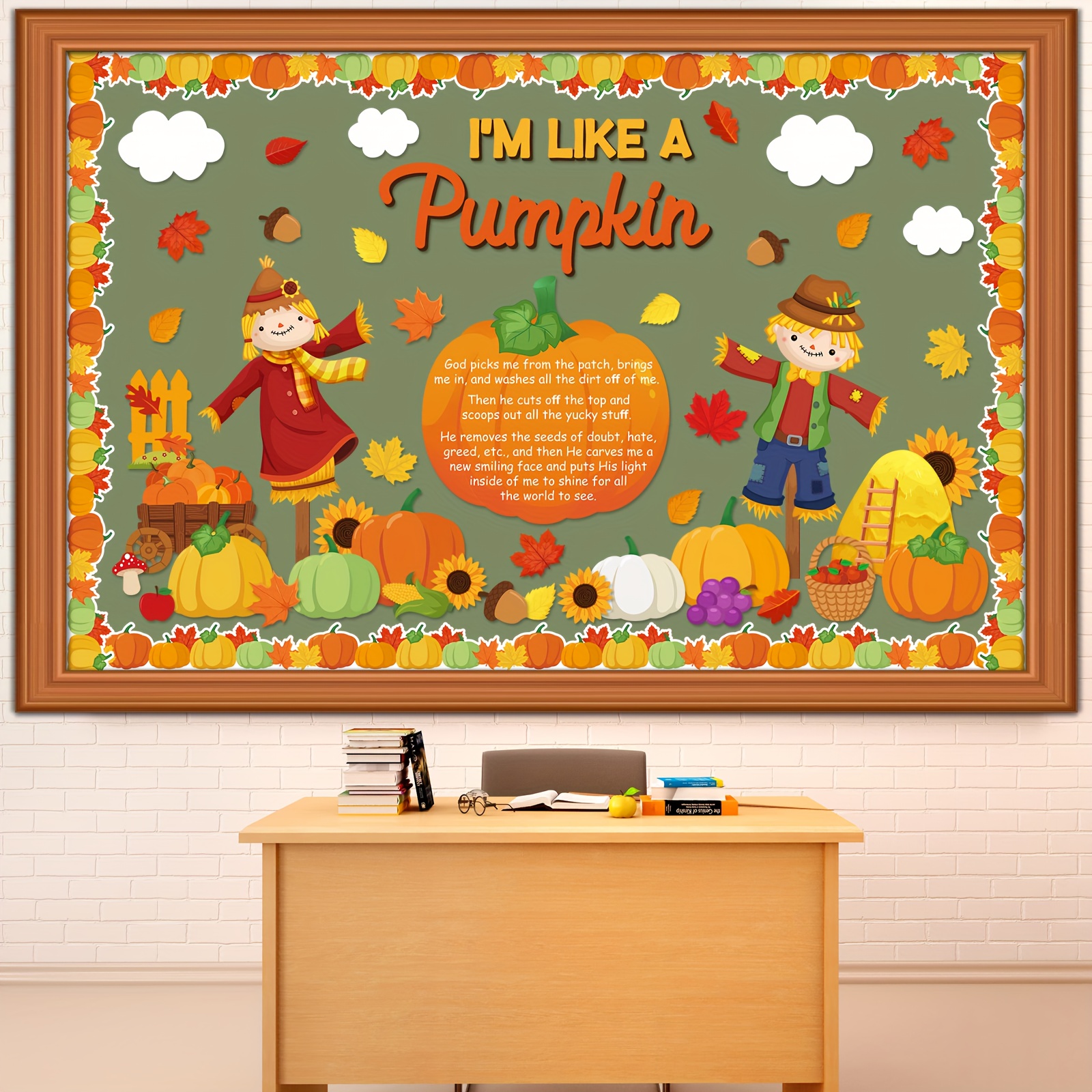 Classroom Autumn Decorations Fall Bulletin Board Decorations Set ...