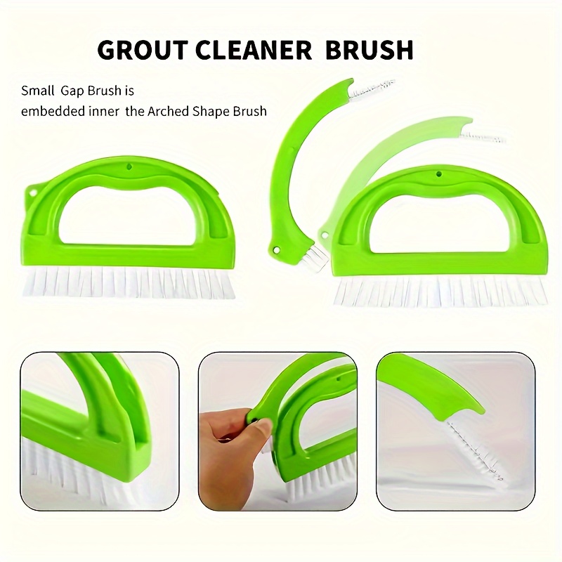 Grout Cleaning Brush Set Handheld Tile Scrubbers Deep - Temu