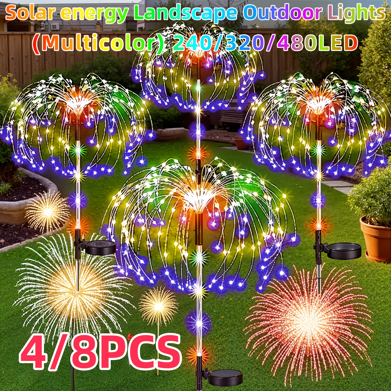 solar lights sold on Temu United States