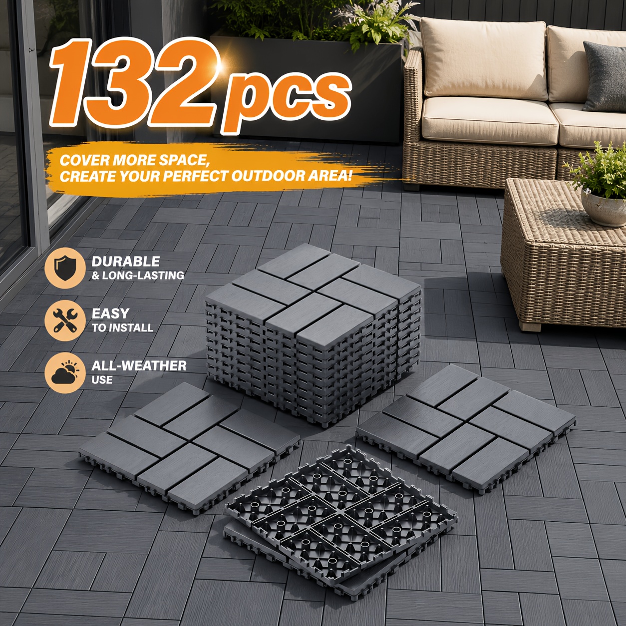 decking sold on Temu United States