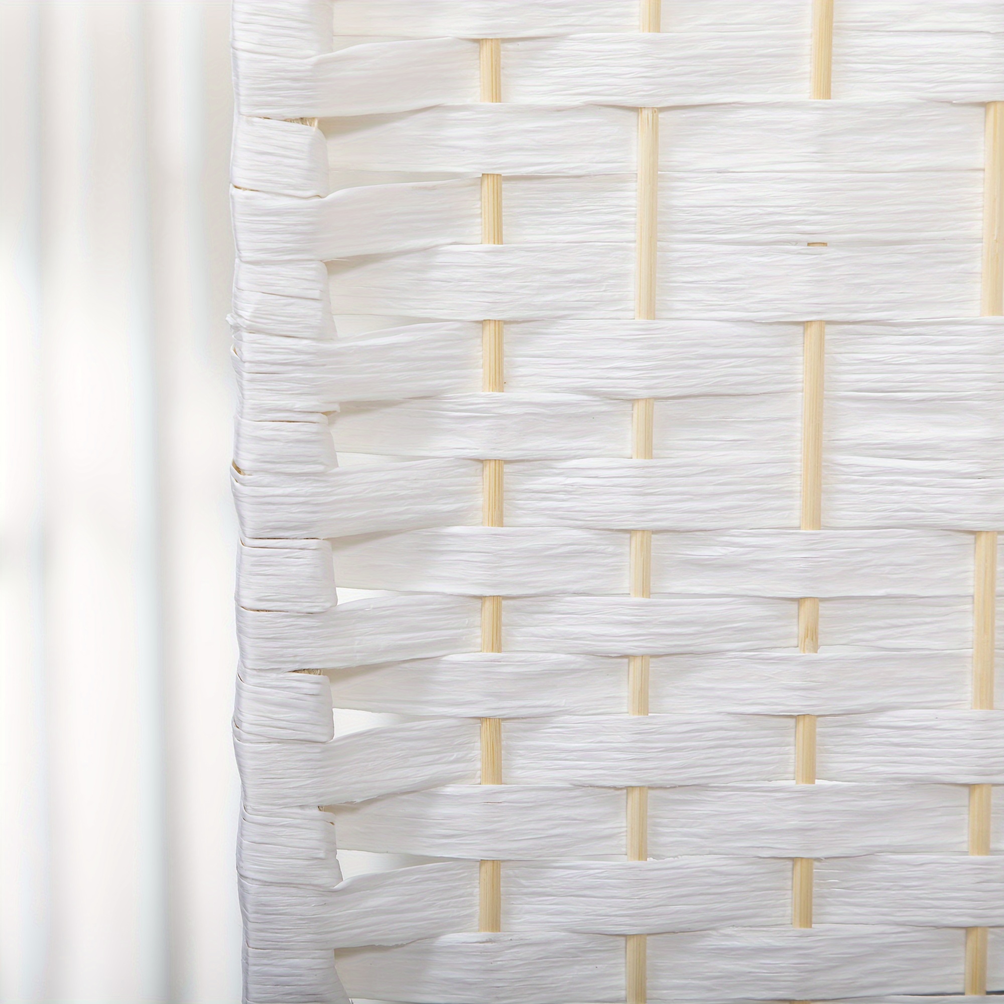 Paravent 4 Panneaux Séparateur D'intimité Pliable Séparateur - Temu Canada