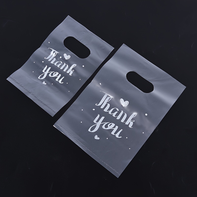 Thankyou Mini Transparent Packaging Bag Plastic Tote Bag - Temu
