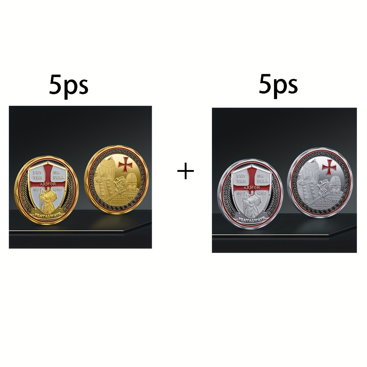 challenge coin collection sold on Temu United States