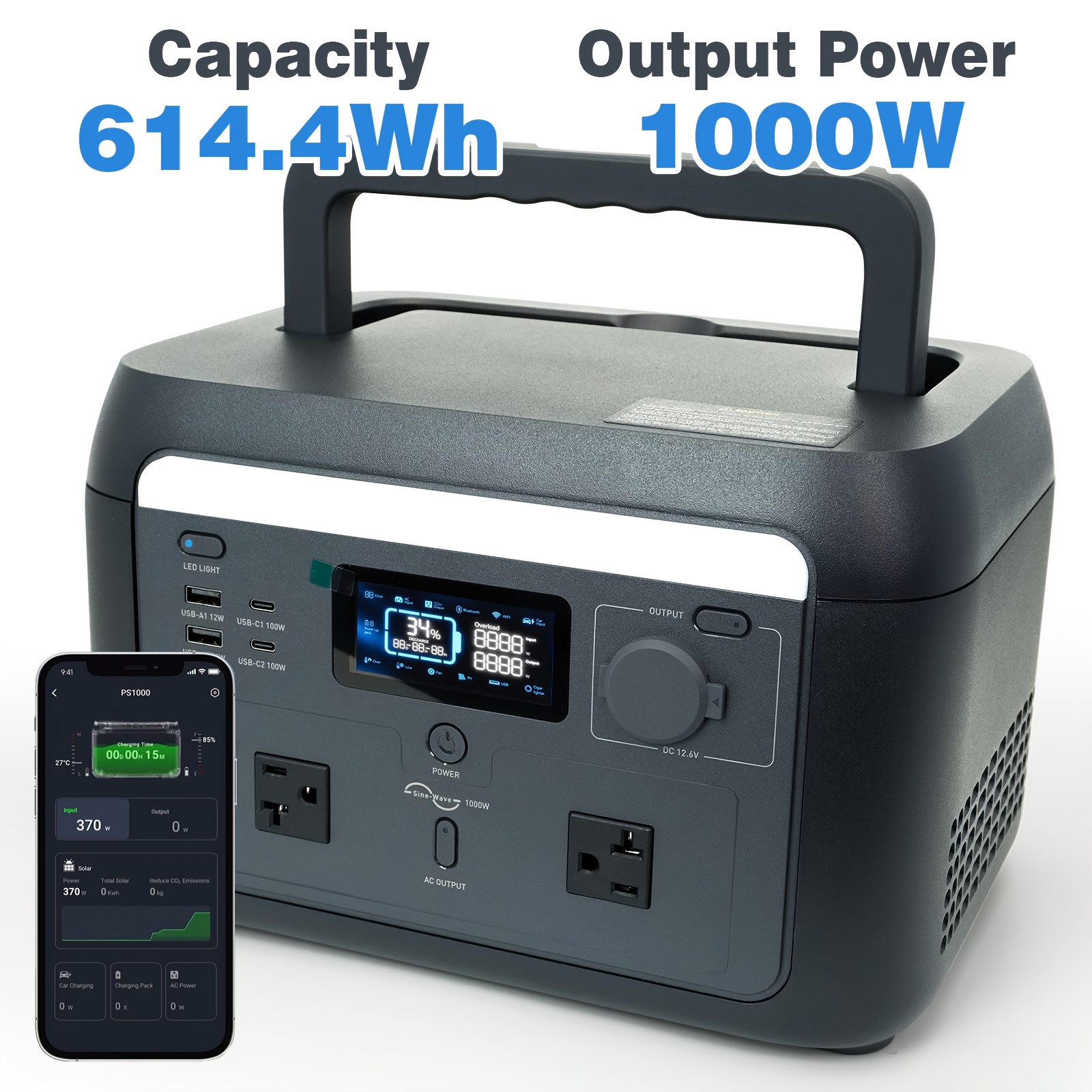 battery backup sold on Temu United States