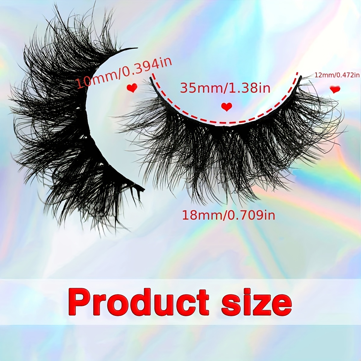 False Eyelashes Fluffy Volume Full Strip False Lashes Faux - Temu