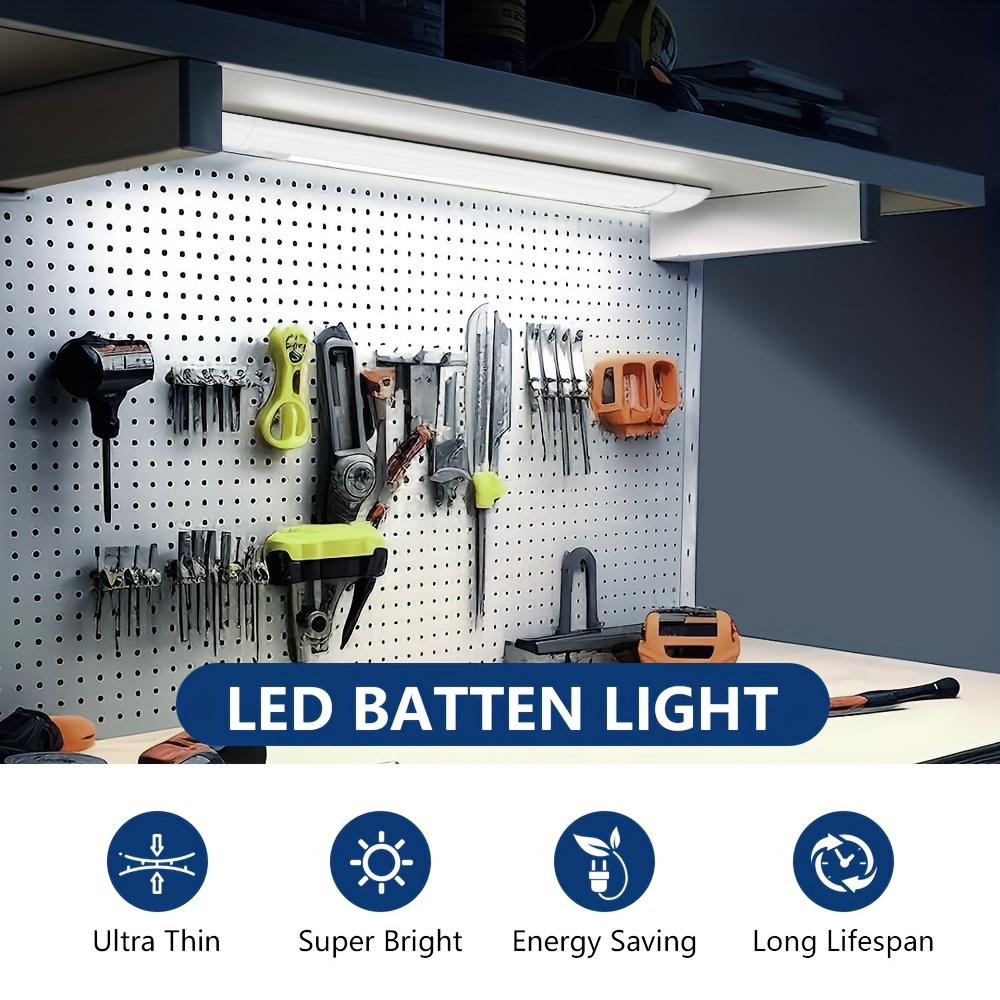 Led Shop Light 6500k Daylight Fixture Led Ceiling Lights - Temu