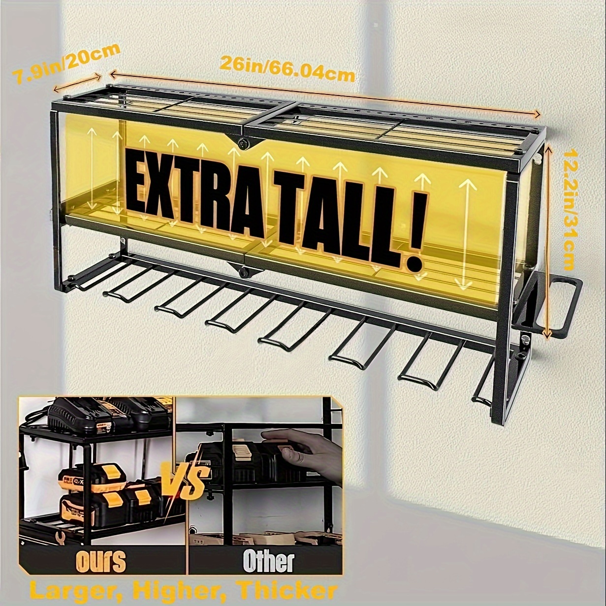 Metal Power Tool Racks Wall Mounted Power Tool Rack 7 - Temu