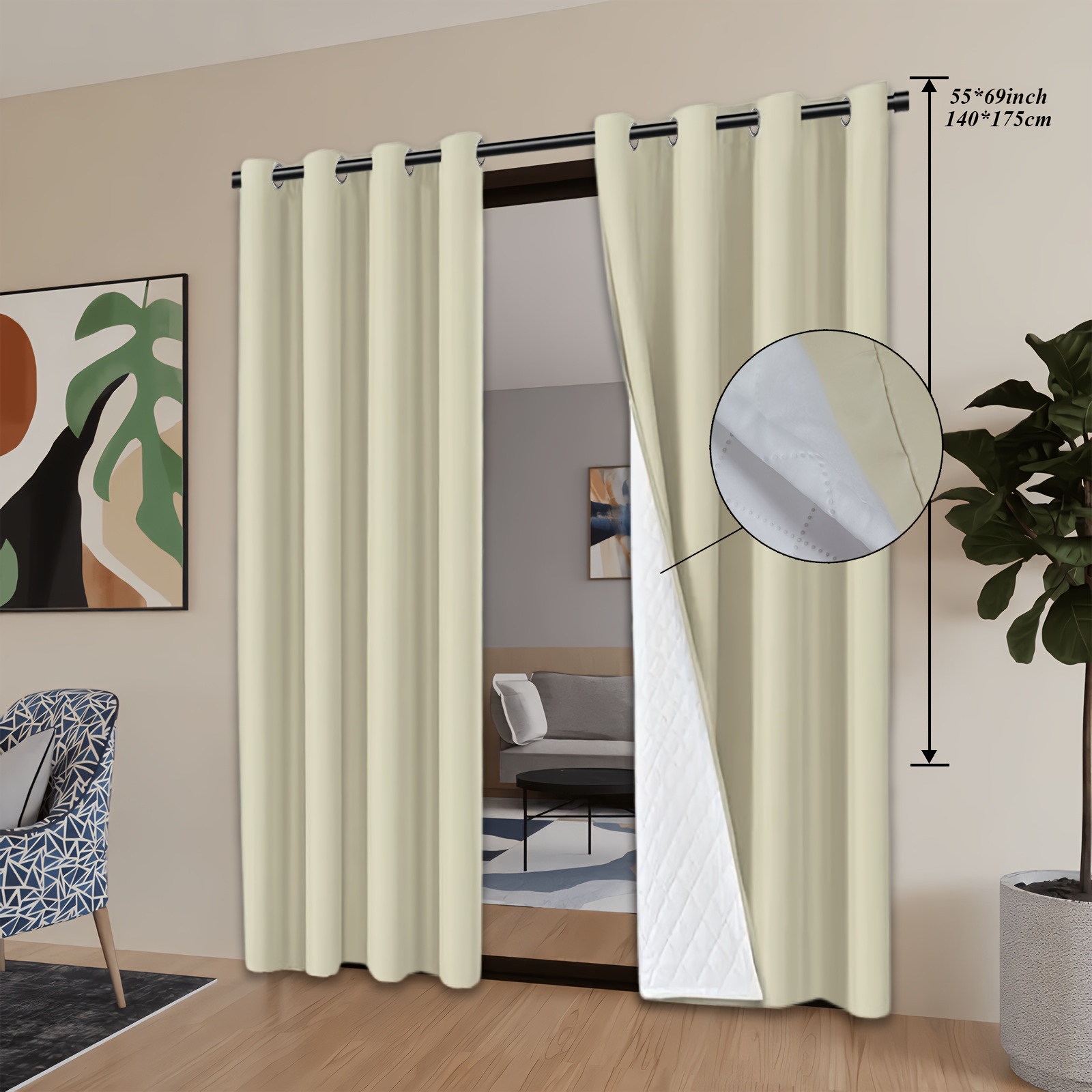 soundproof curtains sold on Temu Australia