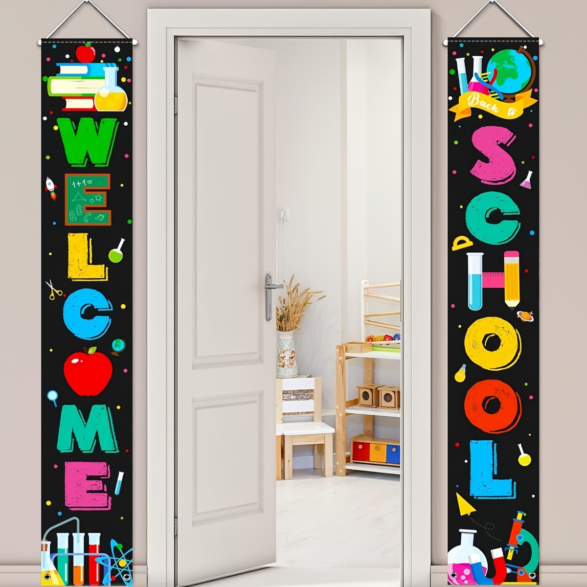Welcome School Banners Polyester Porch Signs First Day - Temu Philippines