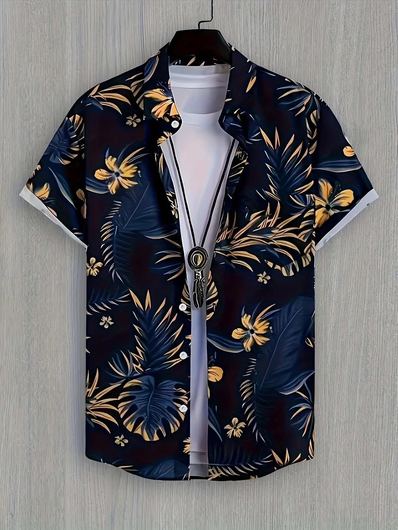 mens hawaiian shirt sold on Temu United States