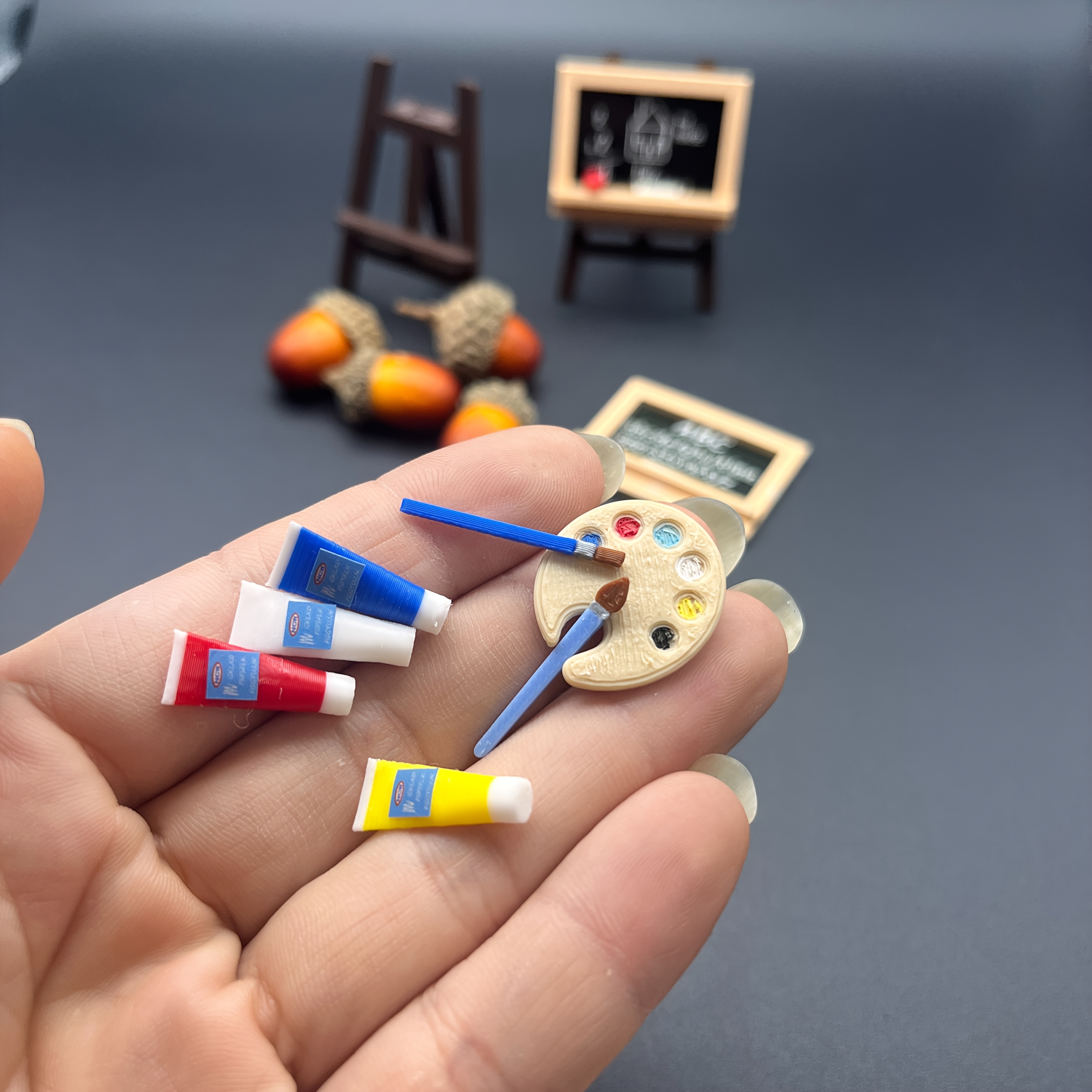 miniature paint set sold on Temu United States