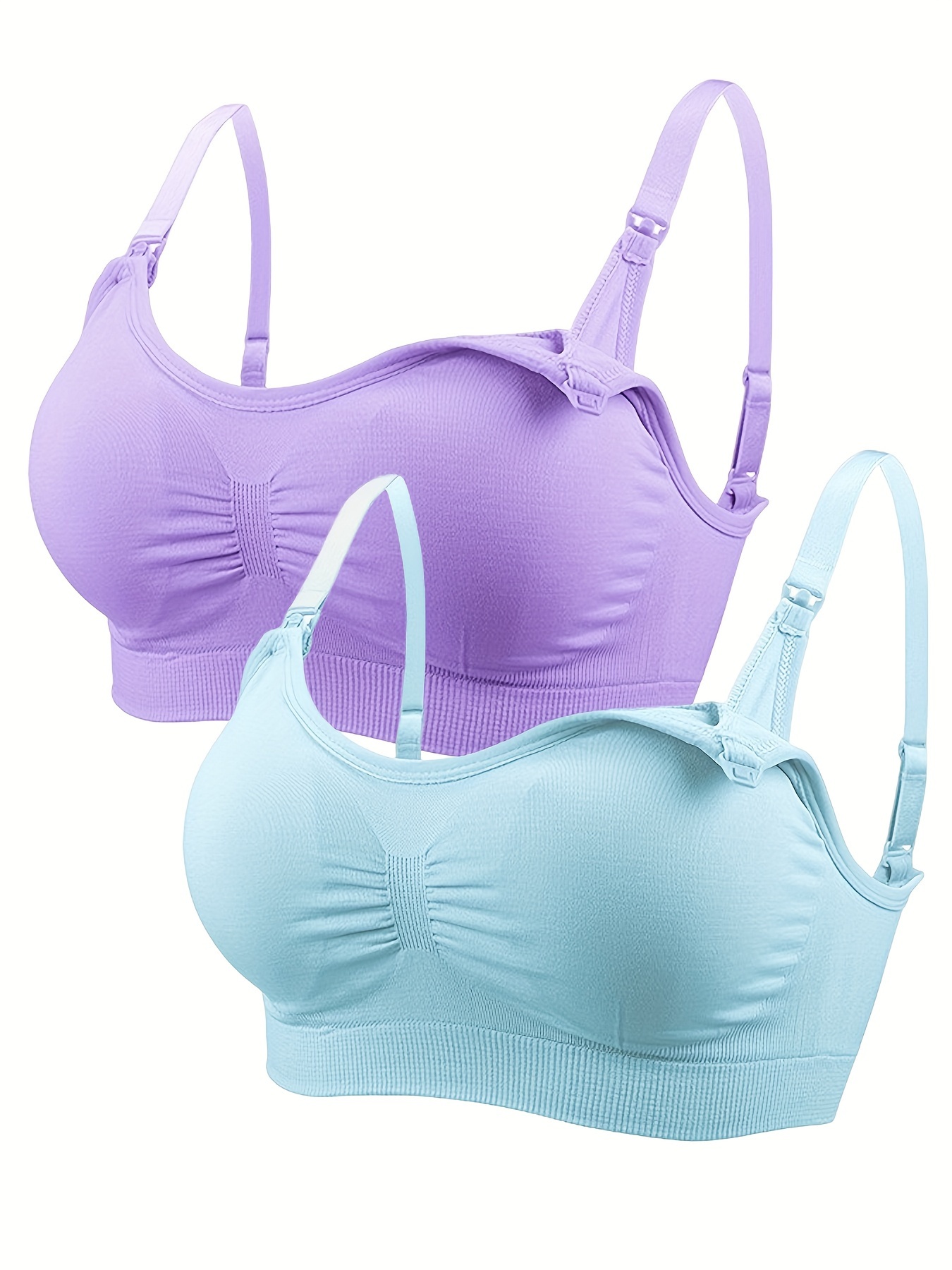 Women s Front Buckle Bra Maternity Soft Comfortable Nursing - Temu ...