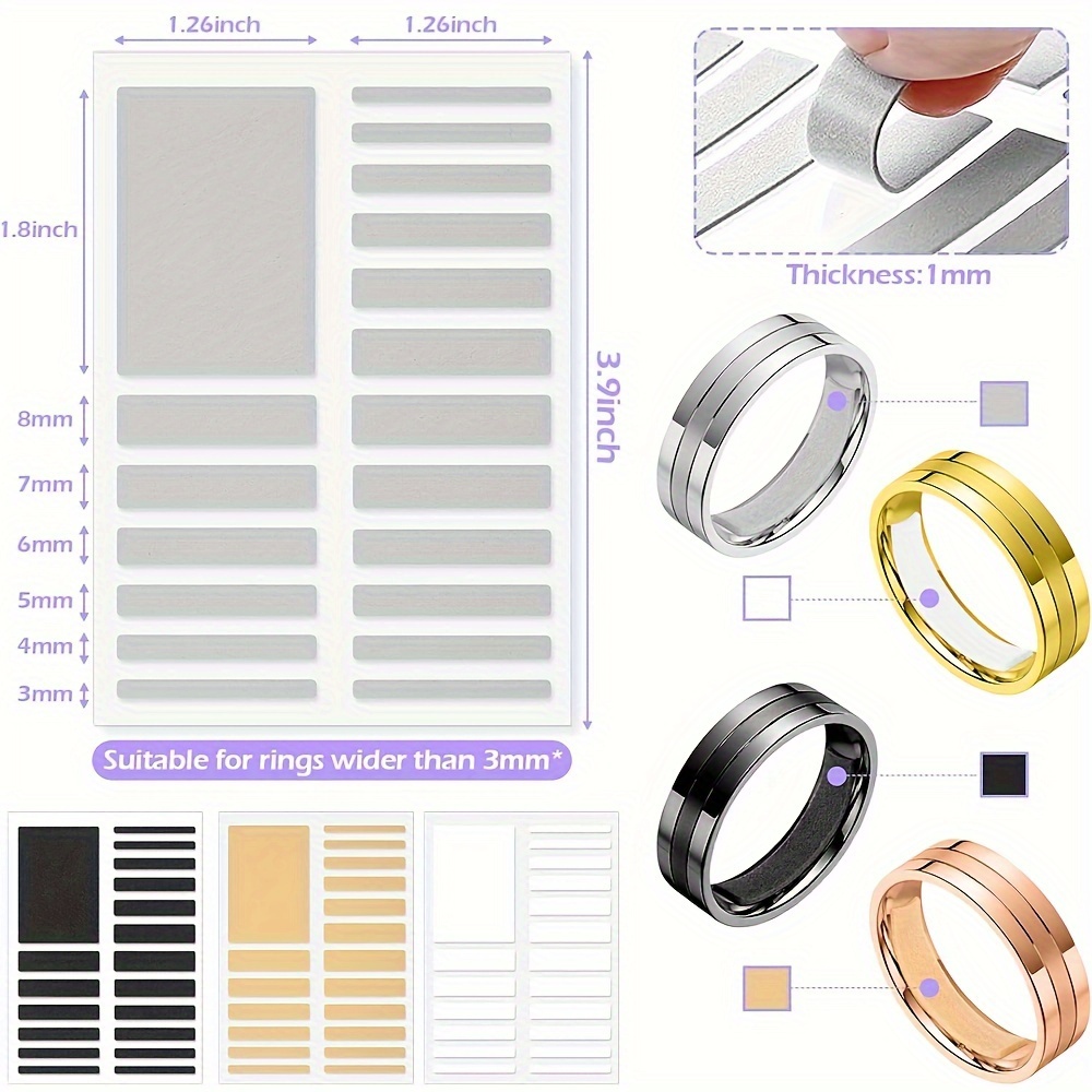 Invisible Ring Sizer Set Adjusters Spacers Protectors - Temu