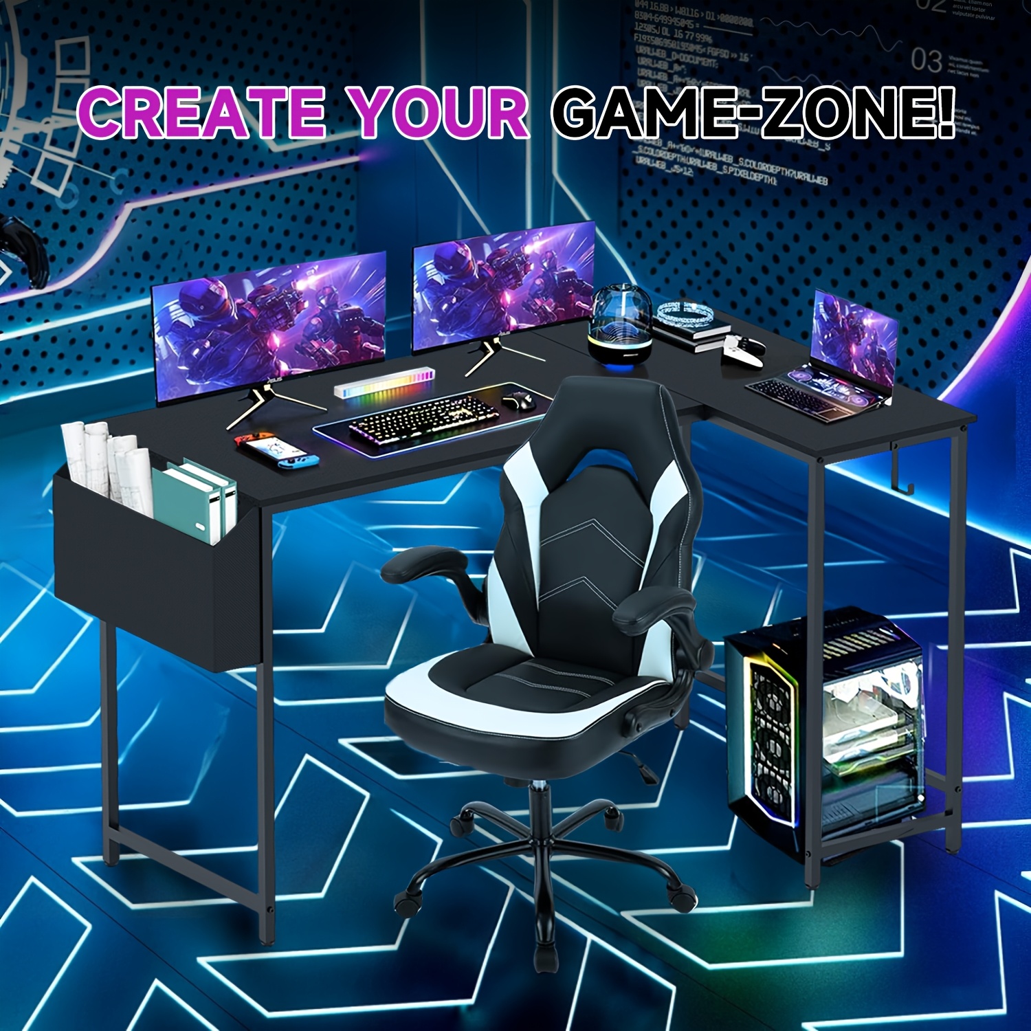 gaming desk sold on Temu United States