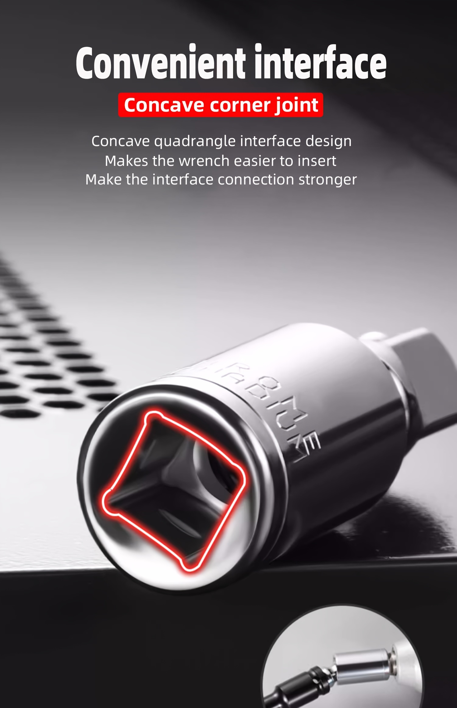 360 degree Rotating Joint Socket Wrench Adapter - Temu Australia