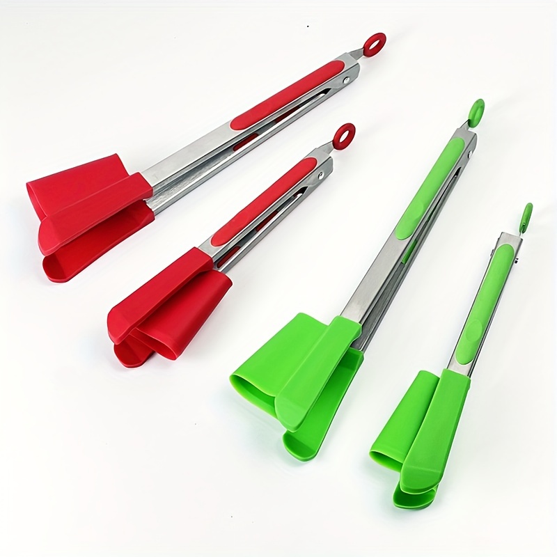 Versatile Silicone Kitchen Tongs - Perfect For Bbq, Salads & Baking ...