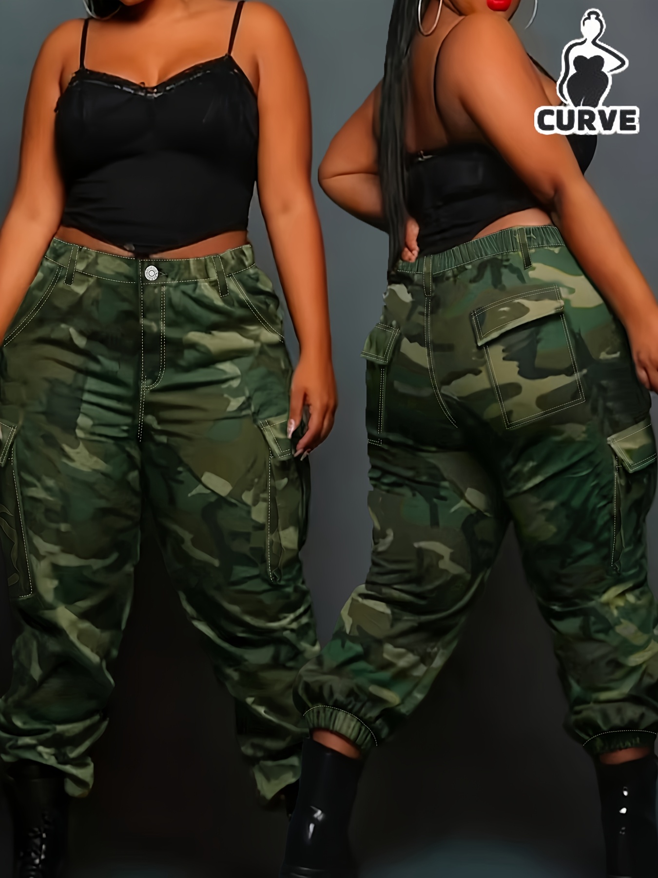 women camouflage clothes sold on Temu United States