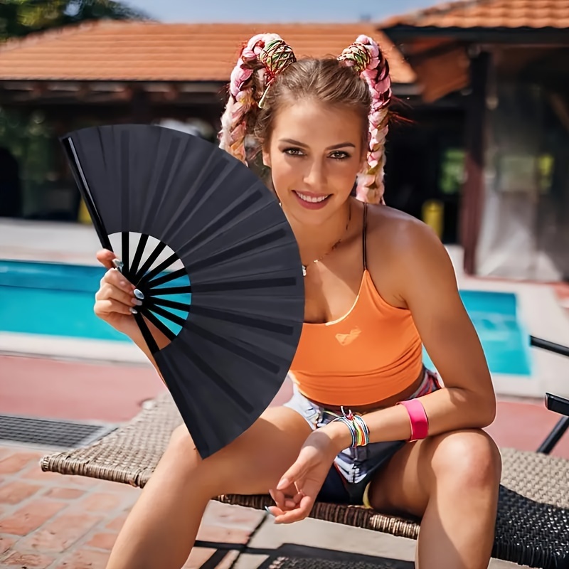 Large decorative folding fans store