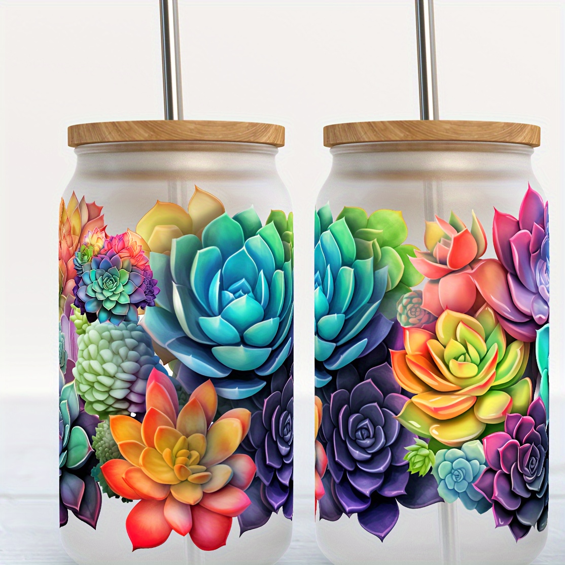 Beautiful Plants Uv Transfer Sticker Glass Cups Diy - Temu Portugal