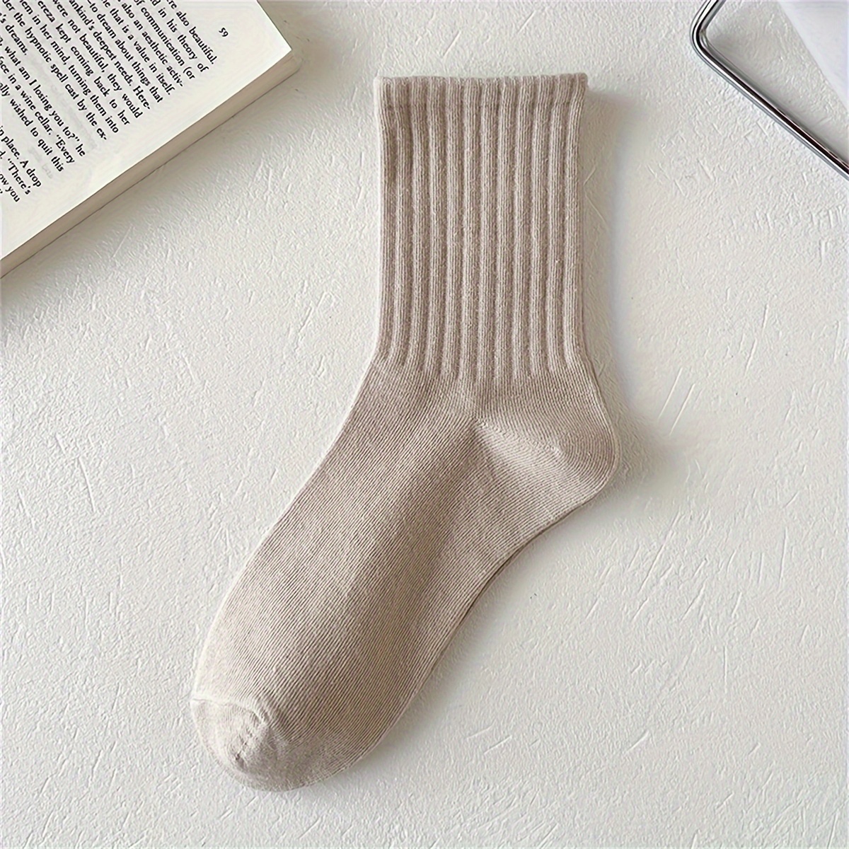 super comfortable soft breathable socks odor proof solid - Temu