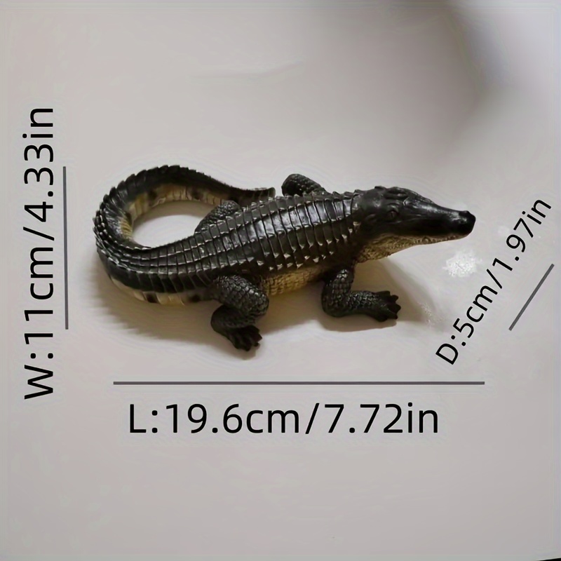Resin Alligator Figurine Lifelike Crocodile Garden Statue - Temu