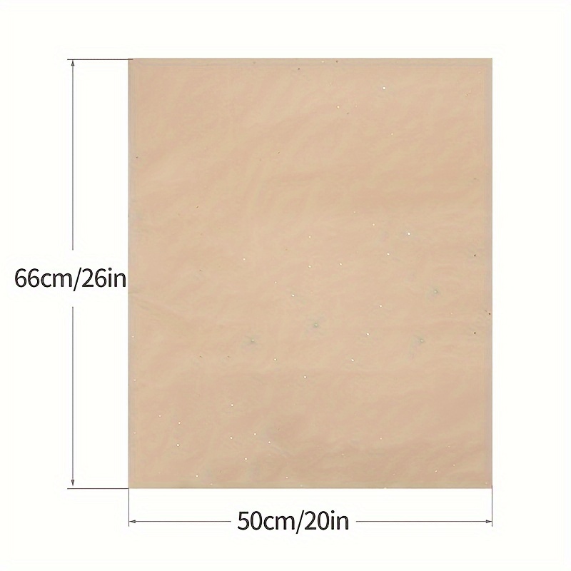 50cm*66cm Shiny Glitter Craft Wrapping Paper, Semi-transparent Floral ...