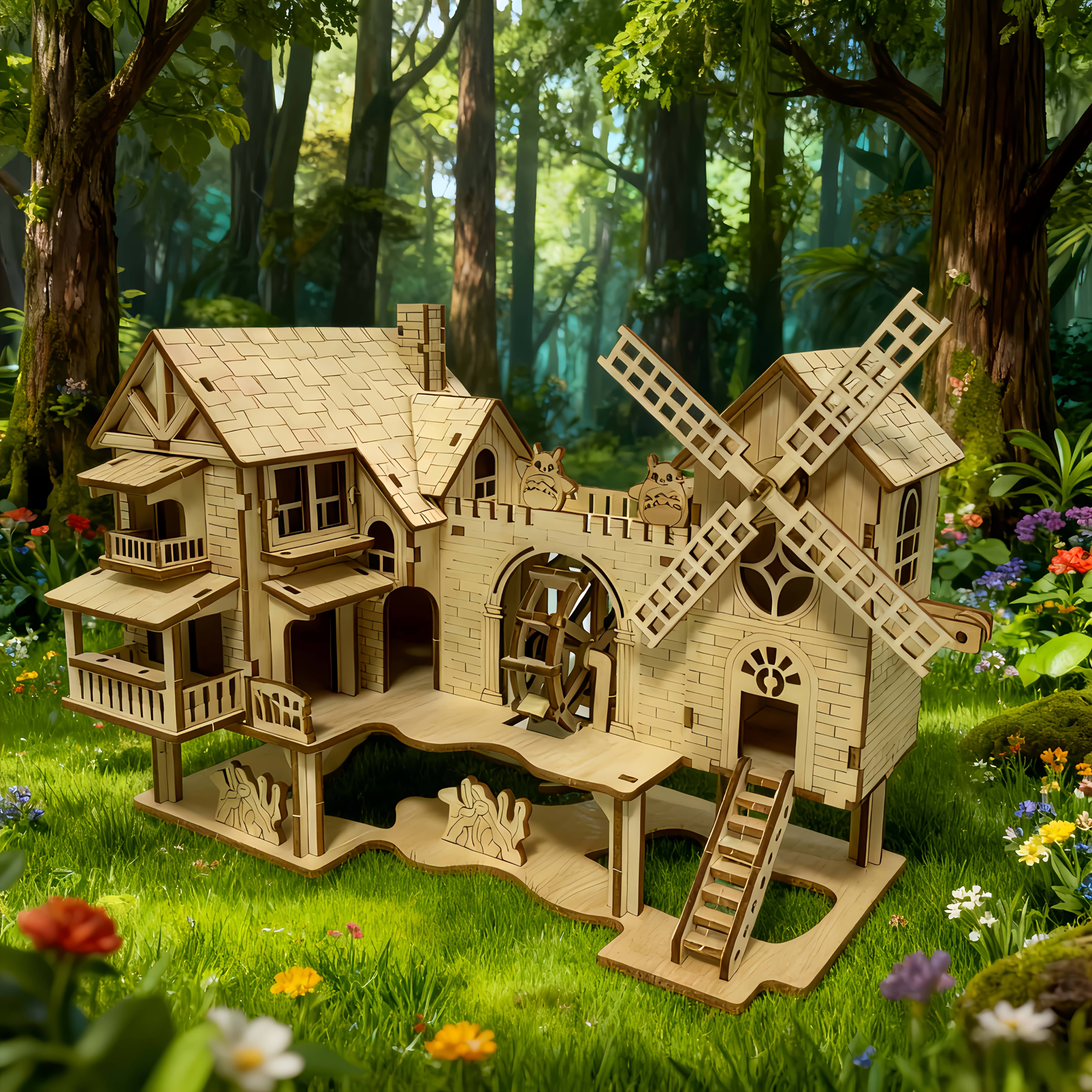 wooden model kits sold on Temu Australia
