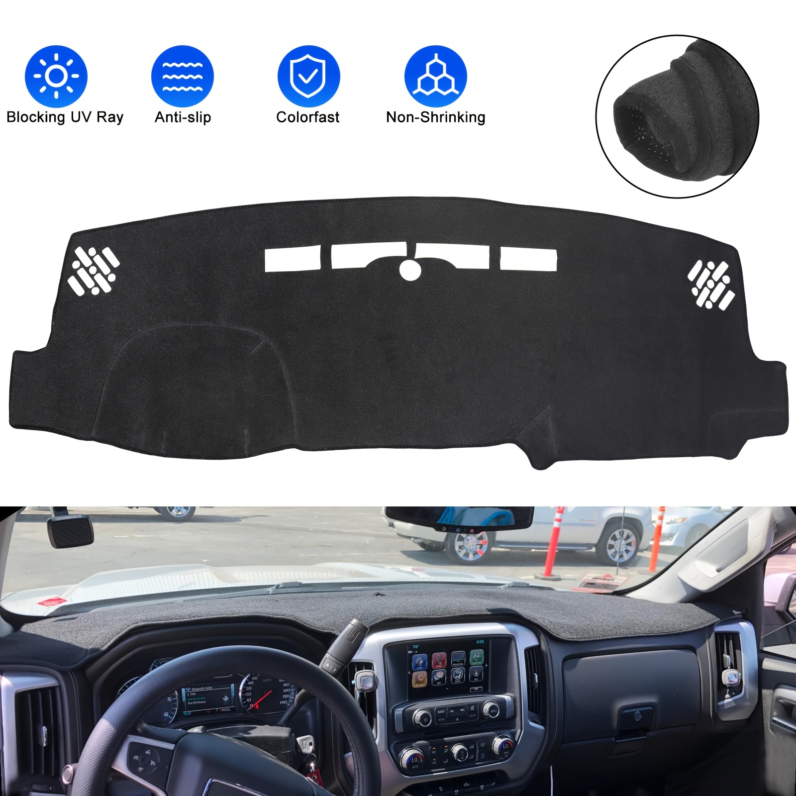 car dash mat sold on Temu United States
