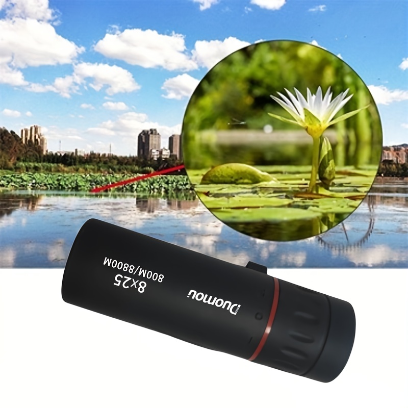 1pc 8x Optical Lens Hd Portable Telescope 8x25 Mini - Temu