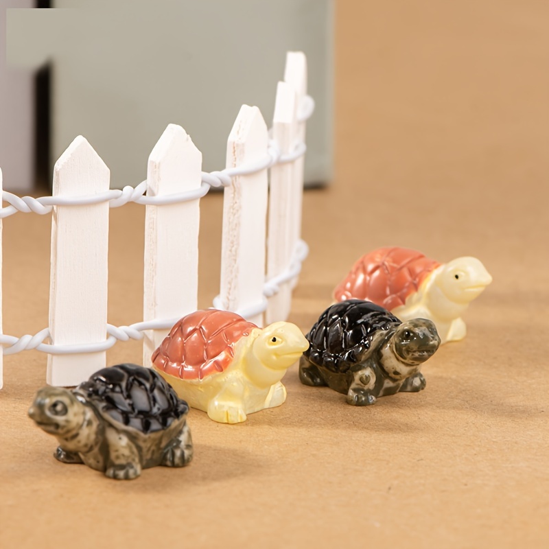 miniature turtle resin figurine aquarium decor fish landscaping | temu ...