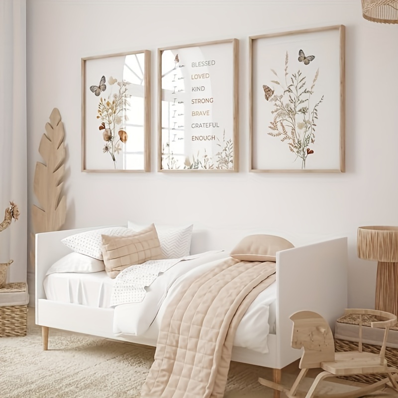 Wildflowers Butterfly Poster Prints Blessed Poster Wall Art - Temu Portugal