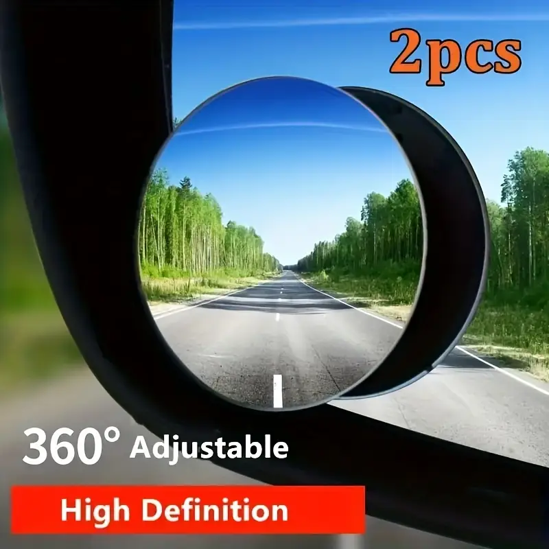 1pair Car Blind Spot Mirror 360 Degree Rotation, Car Frameless Small ... 1pair Car Blind Spot Mirror 360 Degree Rotation, Car Frameless Small ...