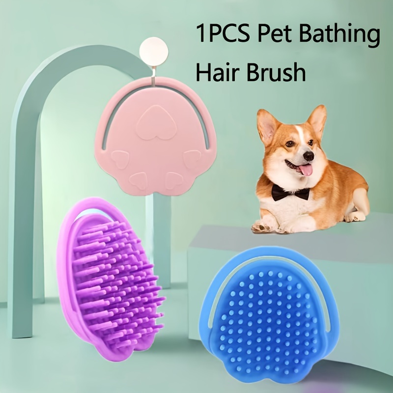 Silicone Pet Brush Gentle Dogs Cats Massage Cleaning Pet - Temu Australia