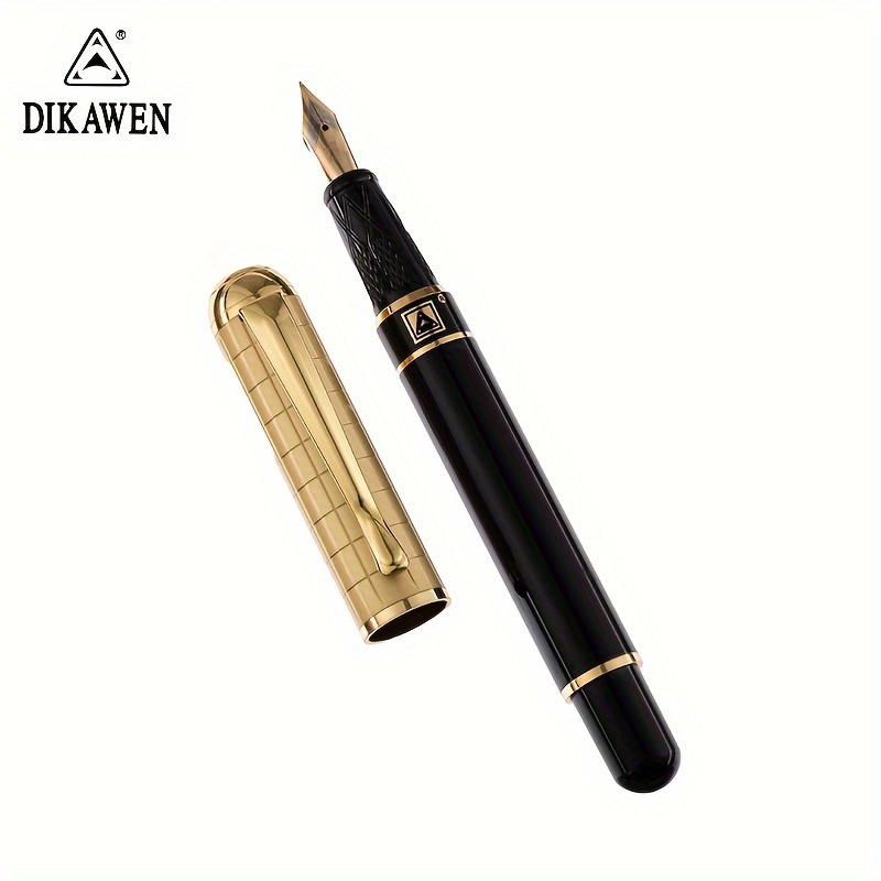 Elegant Metal Fountain Pen Fine Point Refillable Click Off Iridium Tip ...
